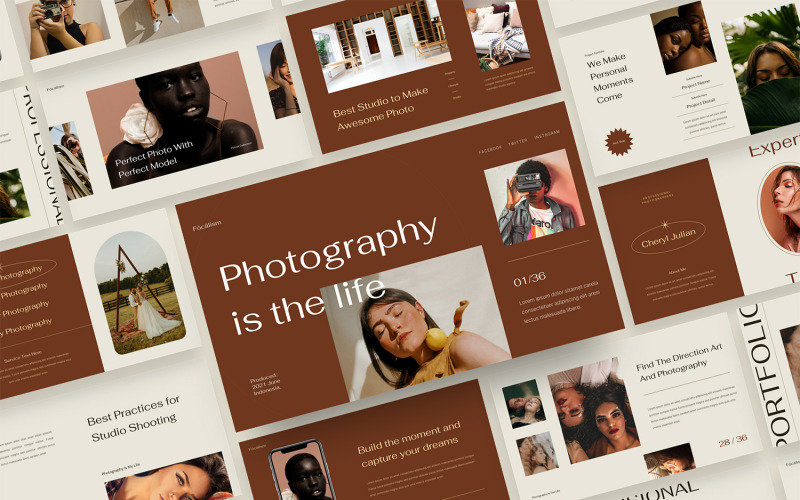 Focalism - Plantilla de Keynote para fotografía y portafolios