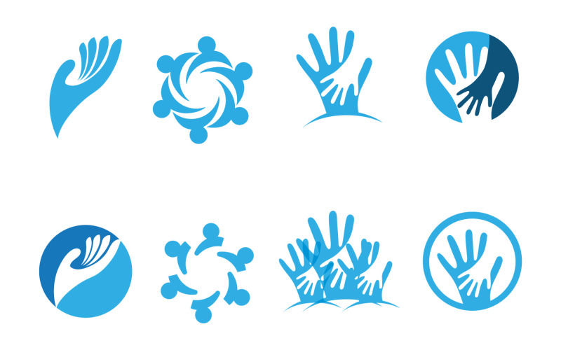 Hand Logo And Symbol Icon Vector #233096 - TemplateMonster