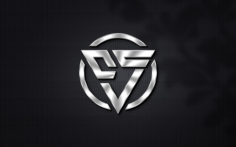 Metalic Sign Mockup on Black Metal Wall - TemplateMonster