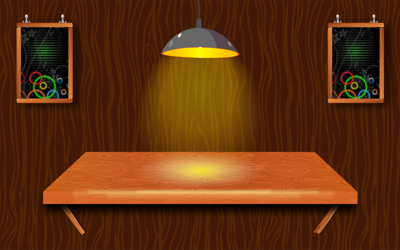 Realistic wood self background design - TemplateMonster