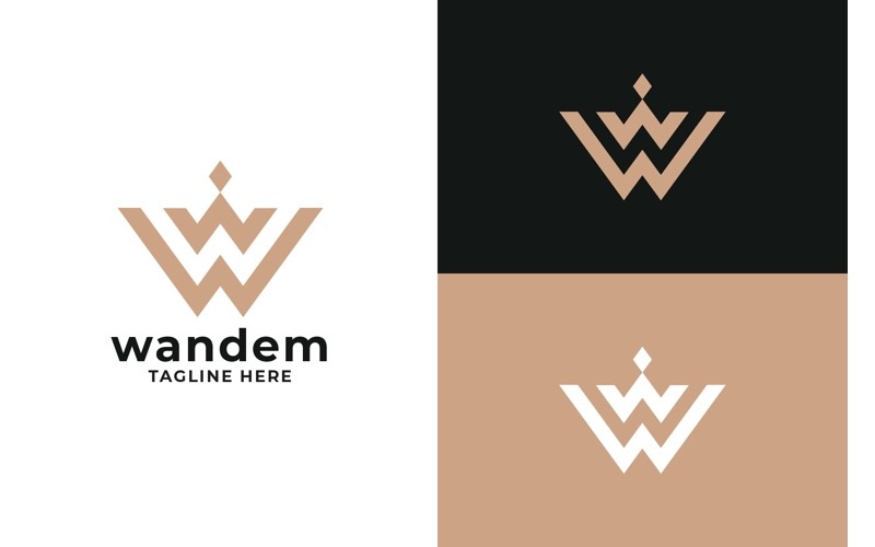 Professional Wandem Letter W Logo #233532 - TemplateMonster