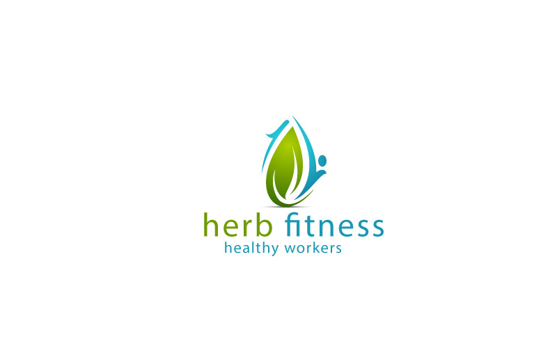 Natural Fitness Logo Design #233721 - TemplateMonster