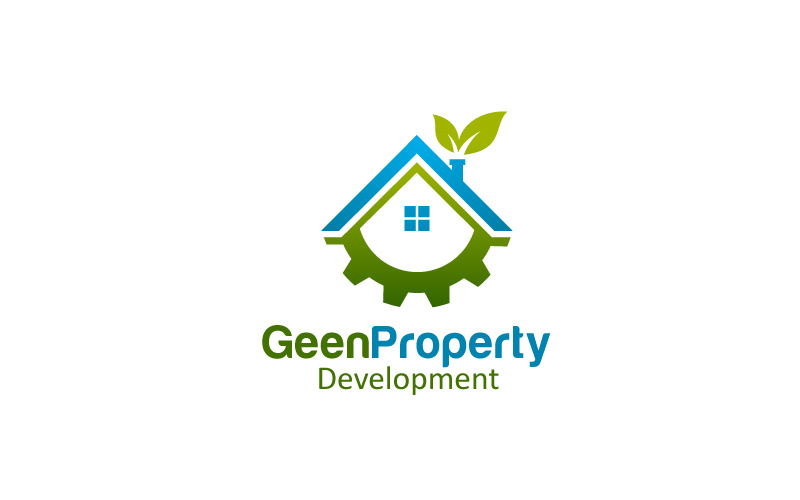 Green Property Logo Design #234135 - TemplateMonster
