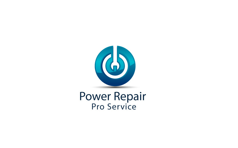 Power Repair Logo Design Template #234454 - TemplateMonster
