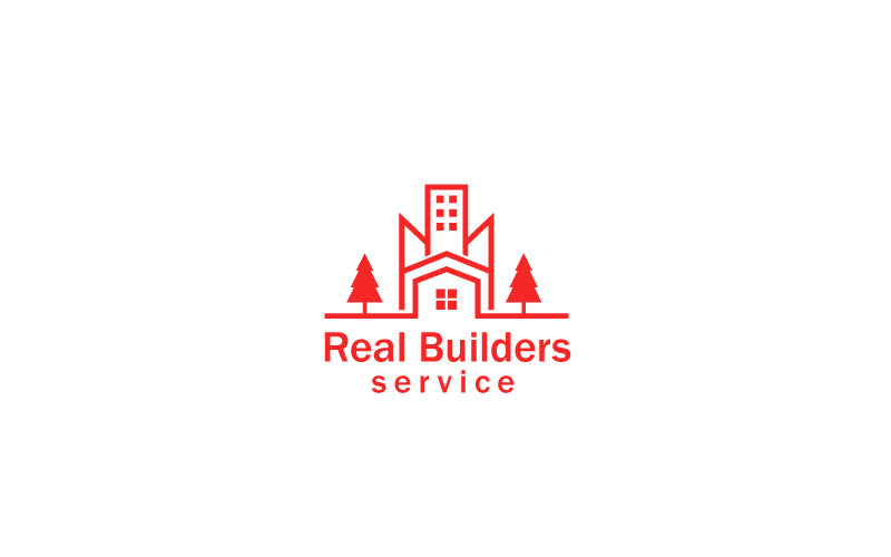 Real Builders Logo Design Template #234453 - TemplateMonster