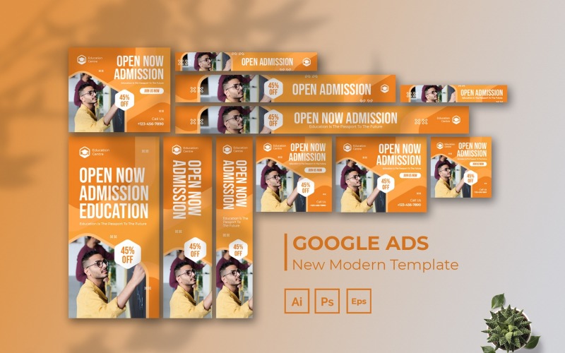 Open Admission Google Ads #234668 - TemplateMonster