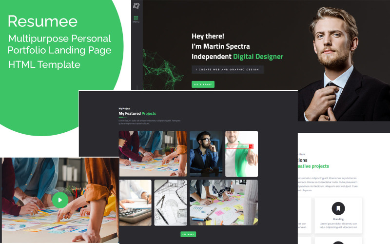 121+ Personal Page Landing Page Templates by ⭐ TemplateMonster