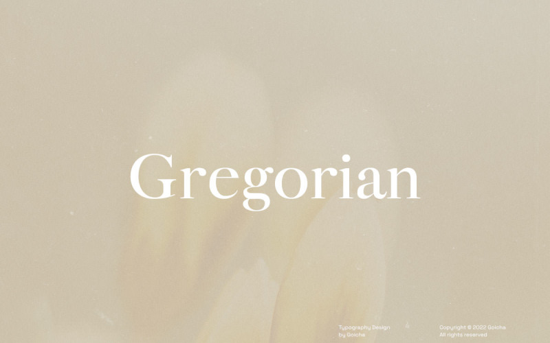 Gregorian - A Classic Serif Font #235381 - TemplateMonster