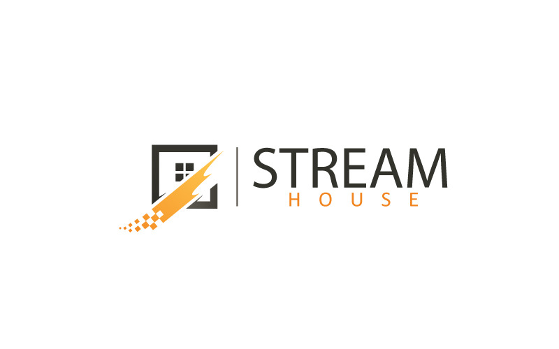 Stream House Logo Design Template #235332 - TemplateMonster