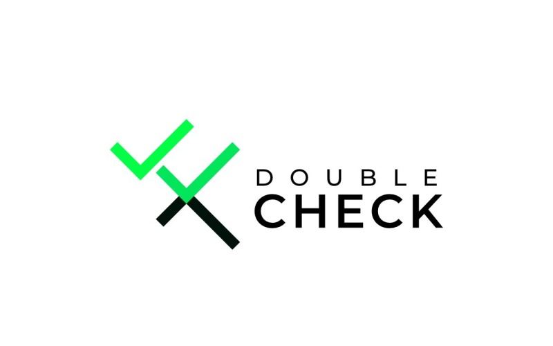 Double Check Letter X Logo #235551 - TemplateMonster