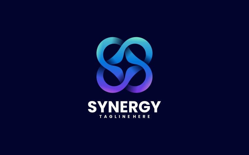 Synergy Color Gradient Logo #235868 - TemplateMonster