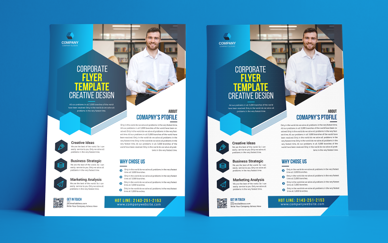 Company Project Business Flyer V.013 - TemplateMonster