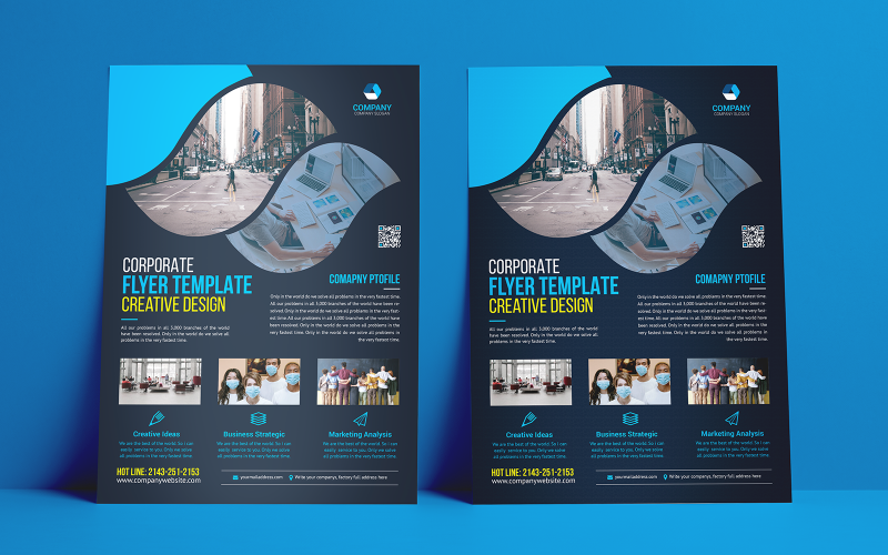 Company Project Business Flyer V.016 - TemplateMonster