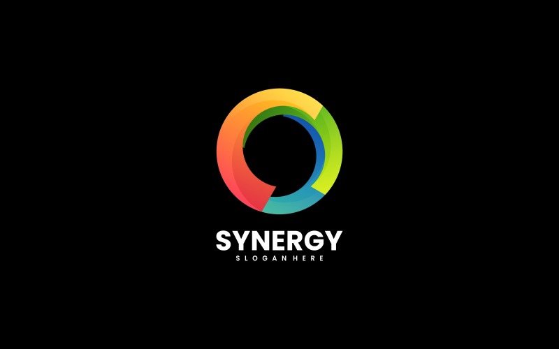 Synergy Gradient Colorful Logo Design - TemplateMonster