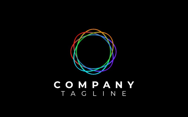 Gradient Round Tech Modern Logo #236531 - TemplateMonster