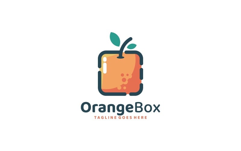 Orange Box Simple Logo Template #236633 - TemplateMonster