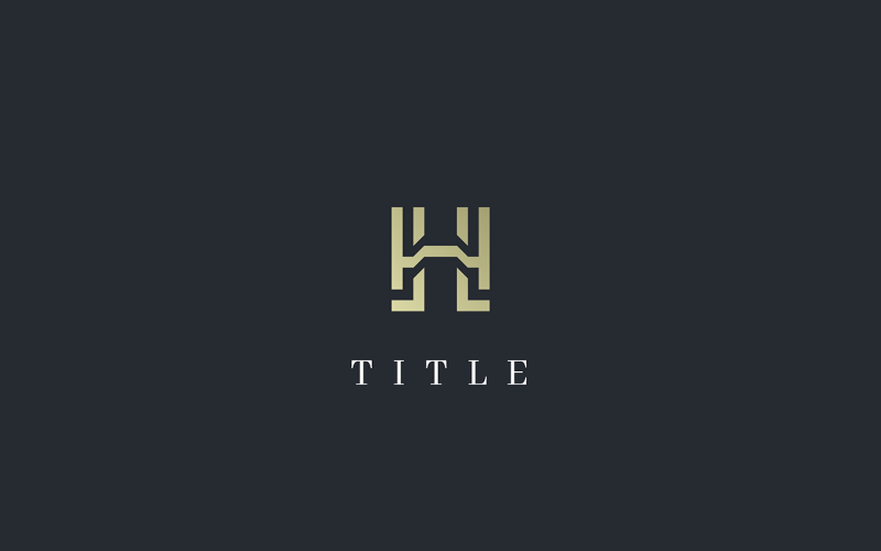 Luxury Elegant H Business Monogram Logo - TemplateMonster