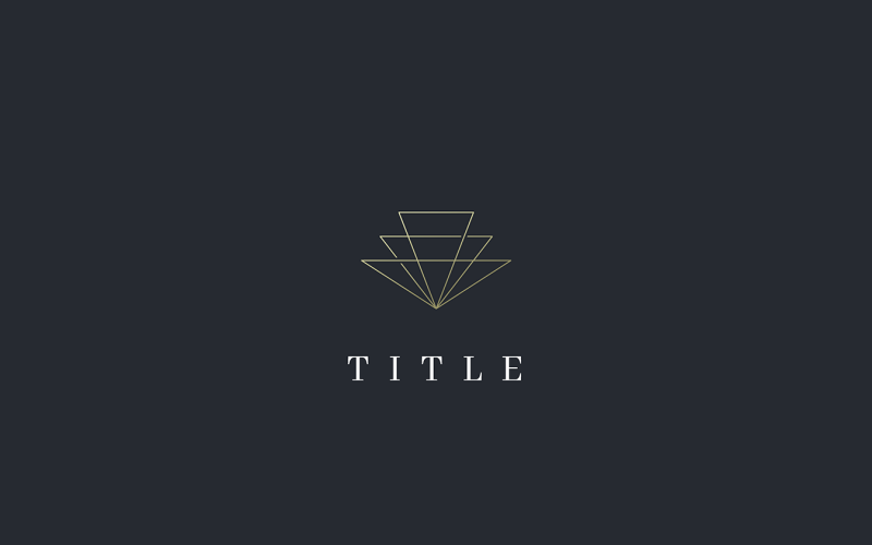 Luxury Elegant Triangle Abstract Logo - TemplateMonster