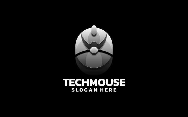 Tech Mouse Gradient Logo Style #237372 - TemplateMonster