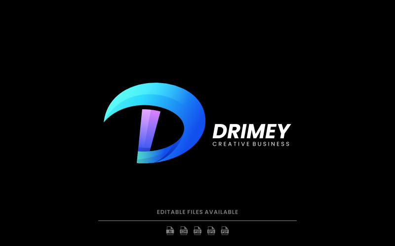 Letter D Gradient Logo Style #237832 - TemplateMonster