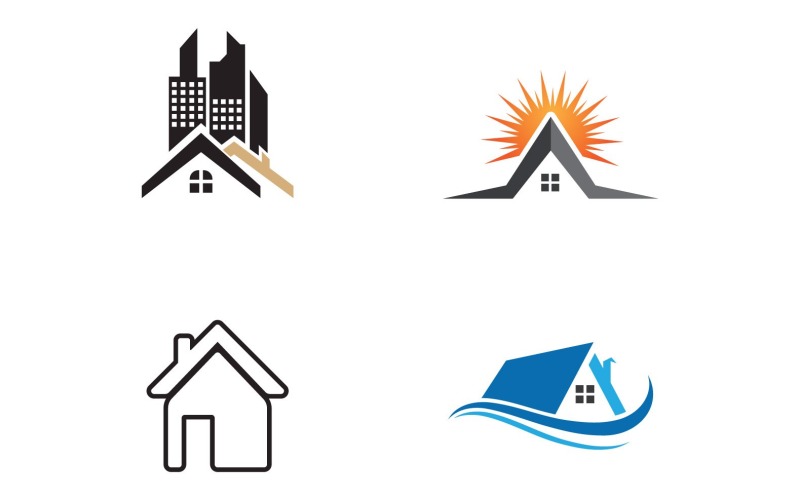 Home and House Symbol Logo Vector V29 - TemplateMonster