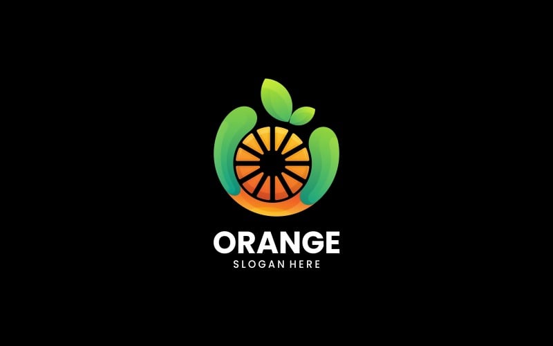 Orange Color Gradient Logo Style #238750 - TemplateMonster