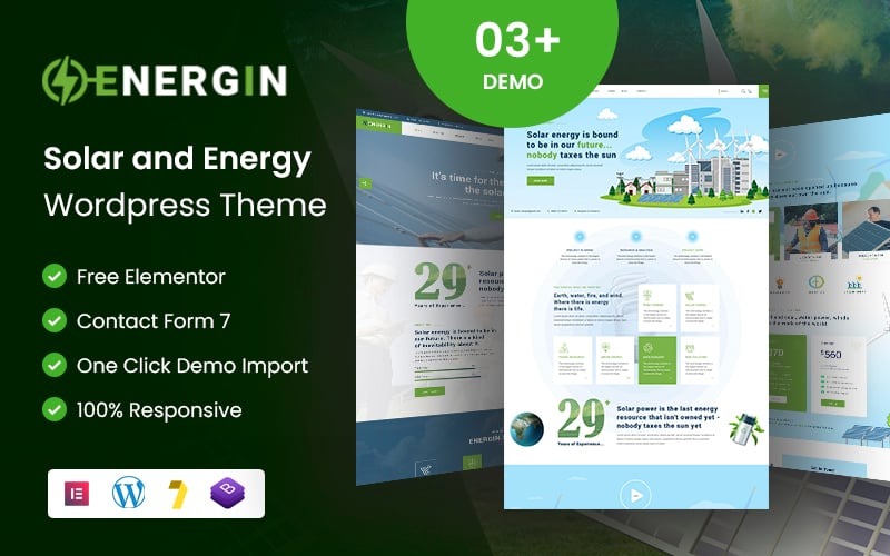 Solar - and Renewable Energy WordPress Theme