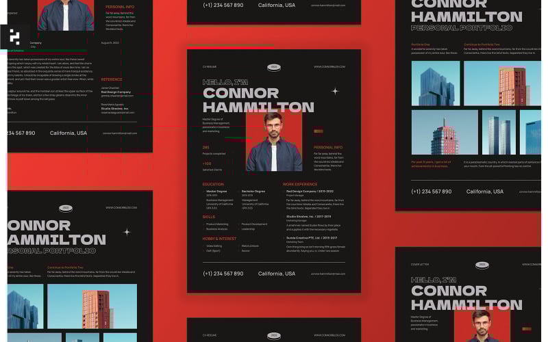 Modern Bold CV Resume Template #239249 - TemplateMonster Modern Bold CV Resume Template #239249 - TemplateMonster