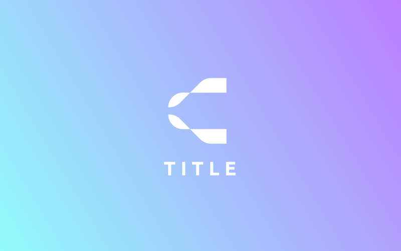 Modern Visual C Swirl Shading Pastel Logo - TemplateMonster