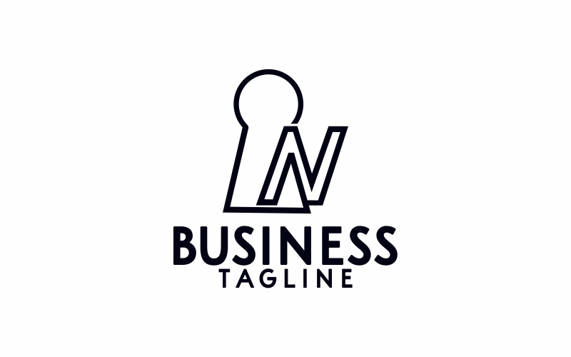 Letter n lock logo template #239510 - TemplateMonster