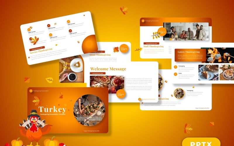 Turchia - Buon Ringraziamento Powerpoint - TemplateMonster