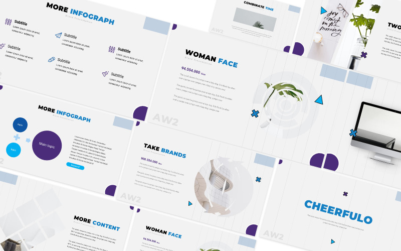 Cheerfulo Brand Google Slides Template - TemplateMonster