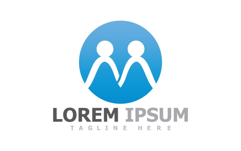 Human Caracter Health Logo V19 #240146 - TemplateMonster