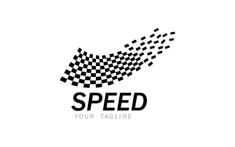 Race Flag Speed Logo And Symbol V4 #240390 - TemplateMonster