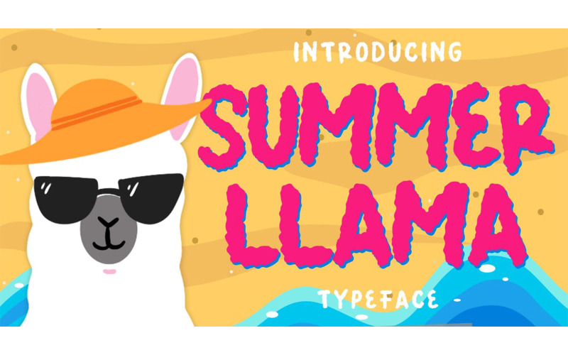 Summer Llama Typeface Font - Summer Llama Typeface Font