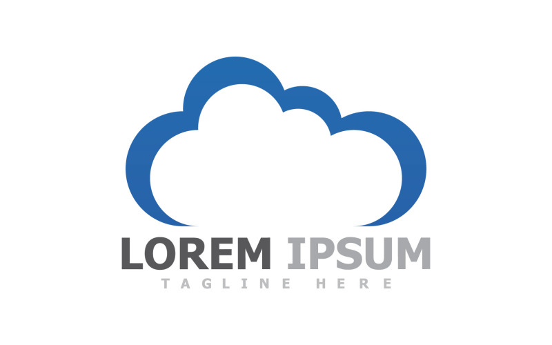 Logotipo e símbolo do Cloud Server V14 - TemplateMonster