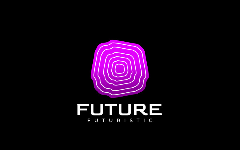 Gradient Abstract Techno Line Logo #240546 - TemplateMonster