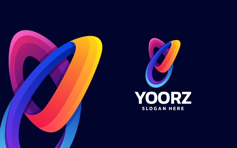 Y Harfi Renkli Logo Stili #240826 - TemplateMonster