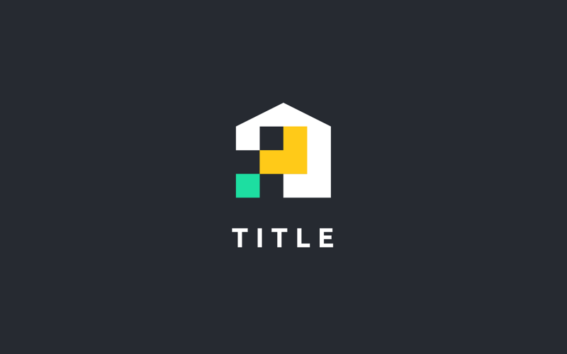 Sleek Lite Home House Realty App Logo - TemplateMonster