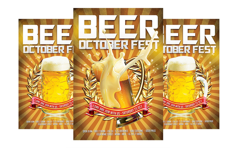 October Fest Flyer Template #242607 - TemplateMonster
