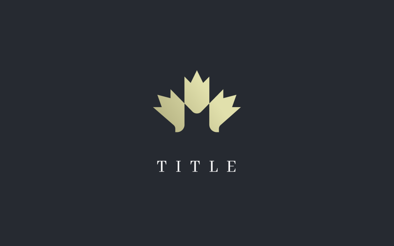 Luxury Diverse Maple M Monogram Logo - TemplateMonster