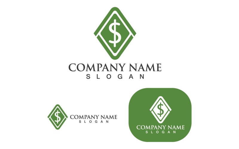 Dollar Logo Money Icon Template Vector V7 - TemplateMonster