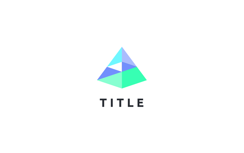 Diverse Modernity Pyramid Triangle Peak Mountain Apex Logo