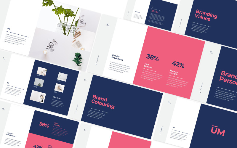 Modello PowerPoint del marchio UM #243750 - TemplateMonster