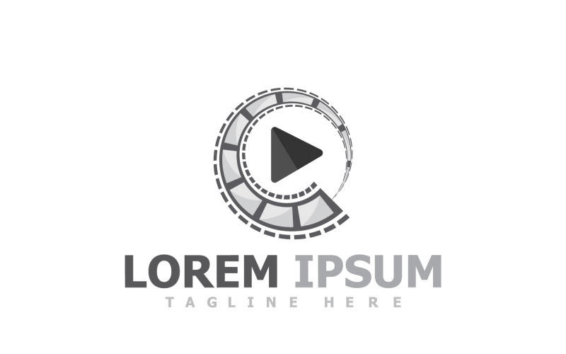 Film Bande Film Vidéo Logo V21 #244359 - TemplateMonster