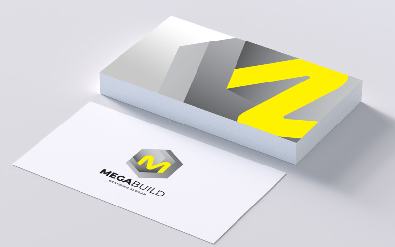M Letter Type Arch Building Logo Design - TemplateMonster