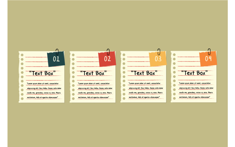 Text Box with Note Paper Illustration - TemplateMonster