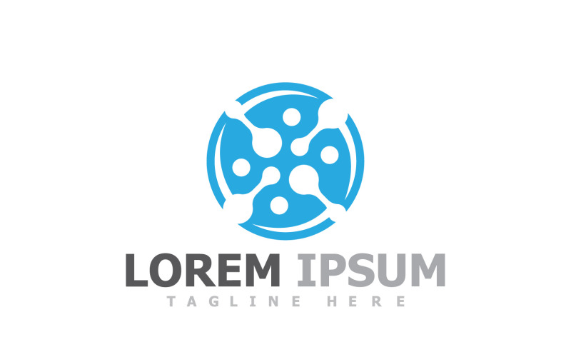 Molecule Logo Template Vector V44 #244504 - TemplateMonster