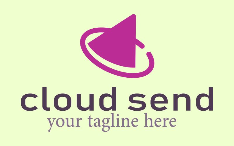 Modèle de logo Cloud Send pour tous les logos