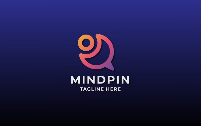 Professional Mind Pin Logo Template #244874 - TemplateMonster